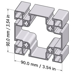 90x90 L Heavy Duty Structural Aluminum Profile For Robust Modular ...