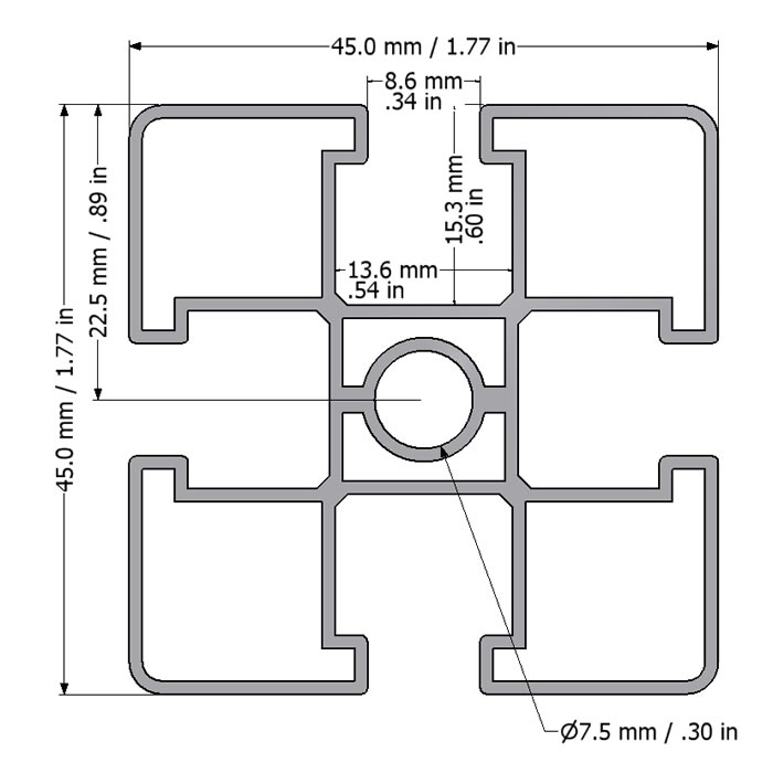 MiniTec T-Slotted Aluminum Extrusions. Modular Aluminum Profiles For ...
