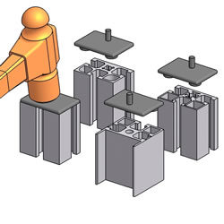 T-Slotted Aluminum Extrusion End Caps. Machine Guard Extrusion Covers