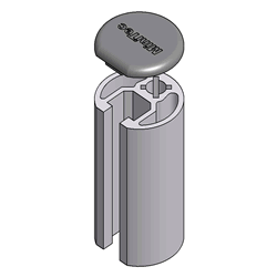T-Slotted Aluminum Extrusion End Caps. Machine Guard Extrusion Covers